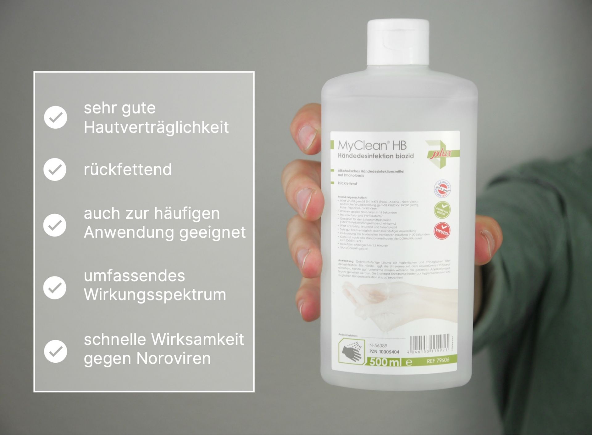 MaiMed MyClean HB biozid - Händedesinfektionsmittel - Inhalt: 1 l