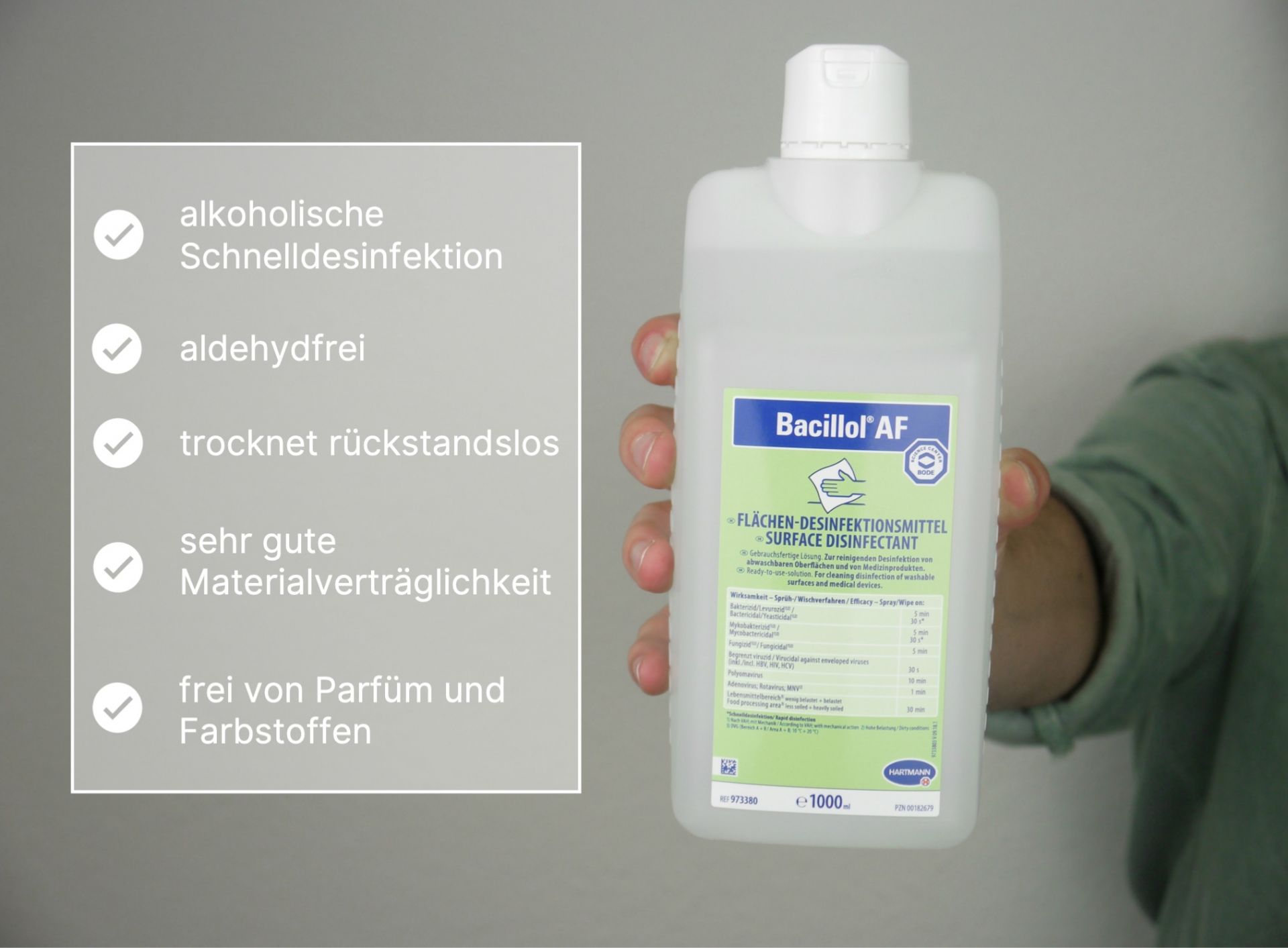 Bacillol AF - Flächendesinfektionsmittel - Inhalt: 500 ml