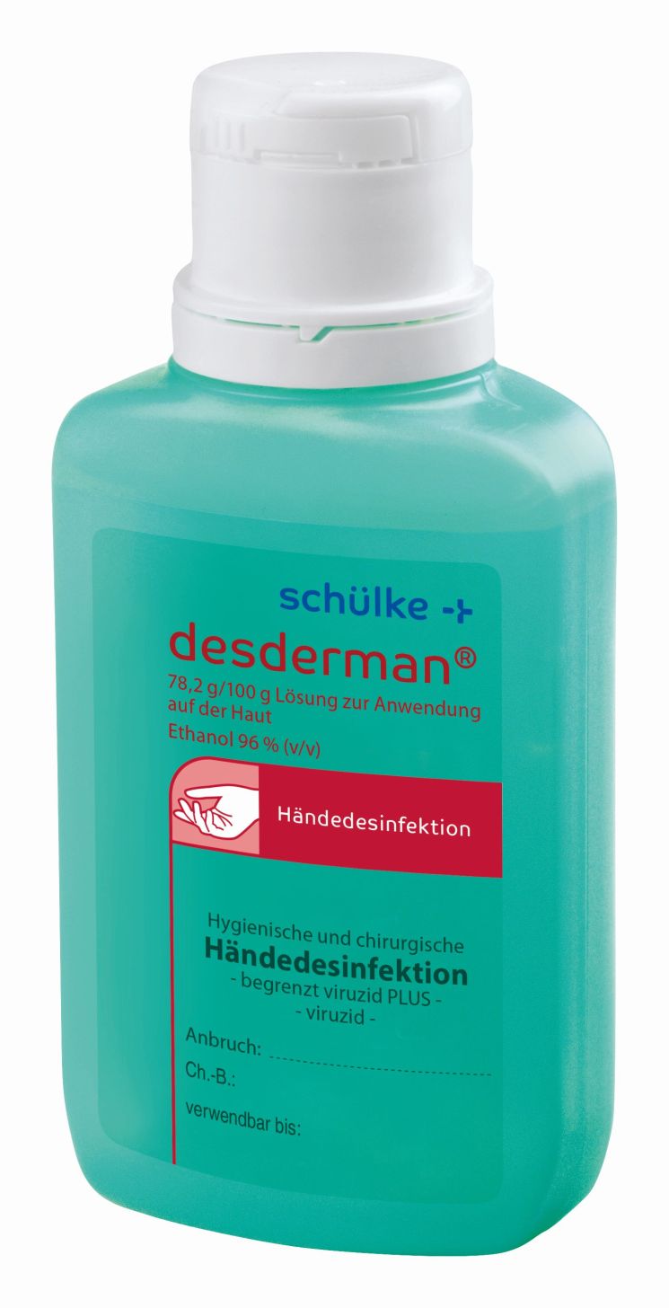 DIN A4 Aushang - 6 Schritte der Händedesinfektion