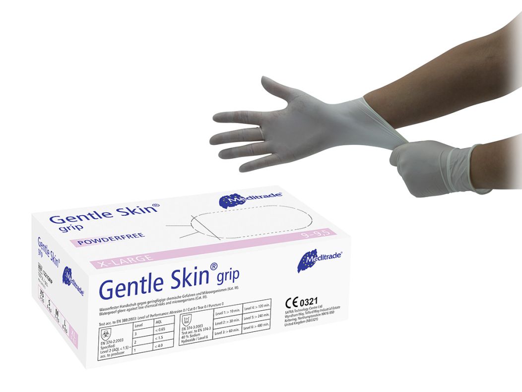 Meditrade Gentle Skin Sensitive - Latexhandschuhe - Größe: M